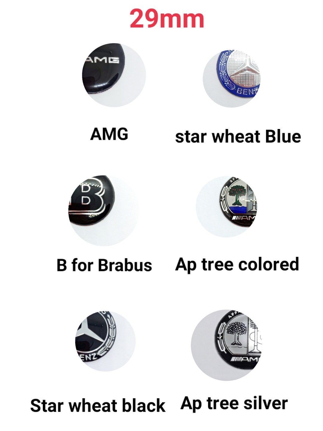 Logo Emblem AMG Central Multimedia 29mm Mercedes - Etsy