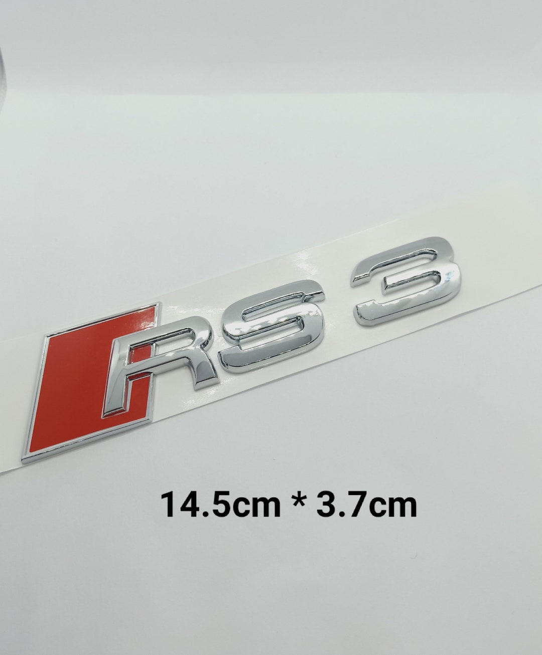 RS3 Logo Sticker Emblem Rear Chrome - Etsy