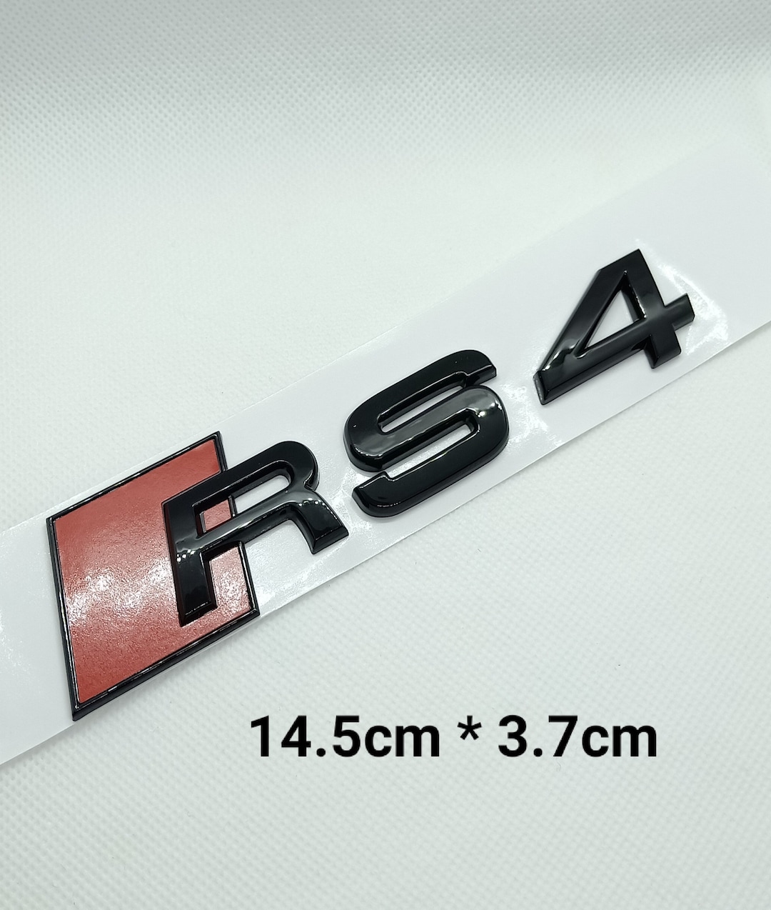 RS4 Logo Gloss Black Badge Emblem Sticker Rear Tailgate - Etsy