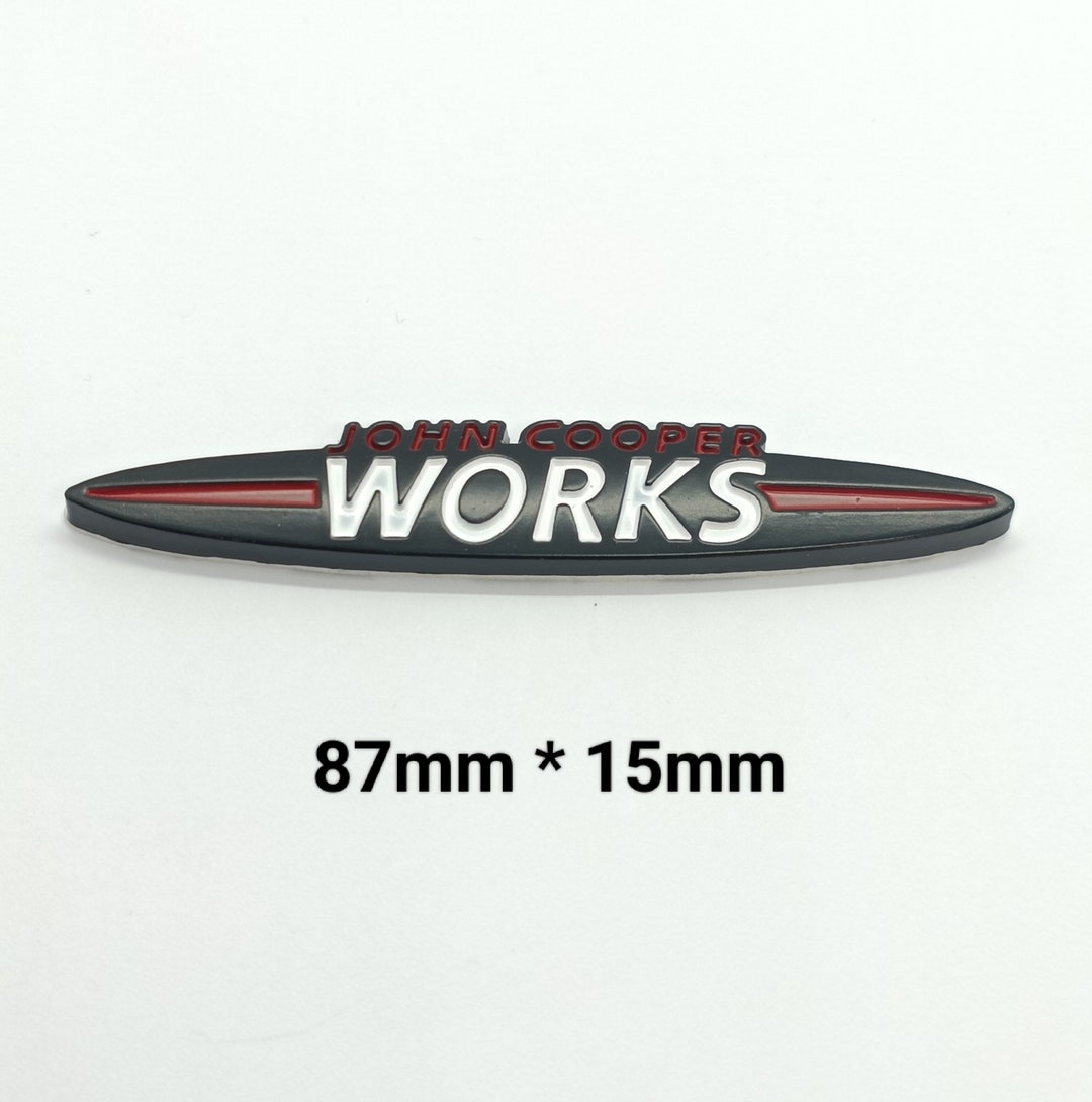 Logo Mini//-john-cooper-works//-jcw// Metal Emblem 87mm Wings for ...