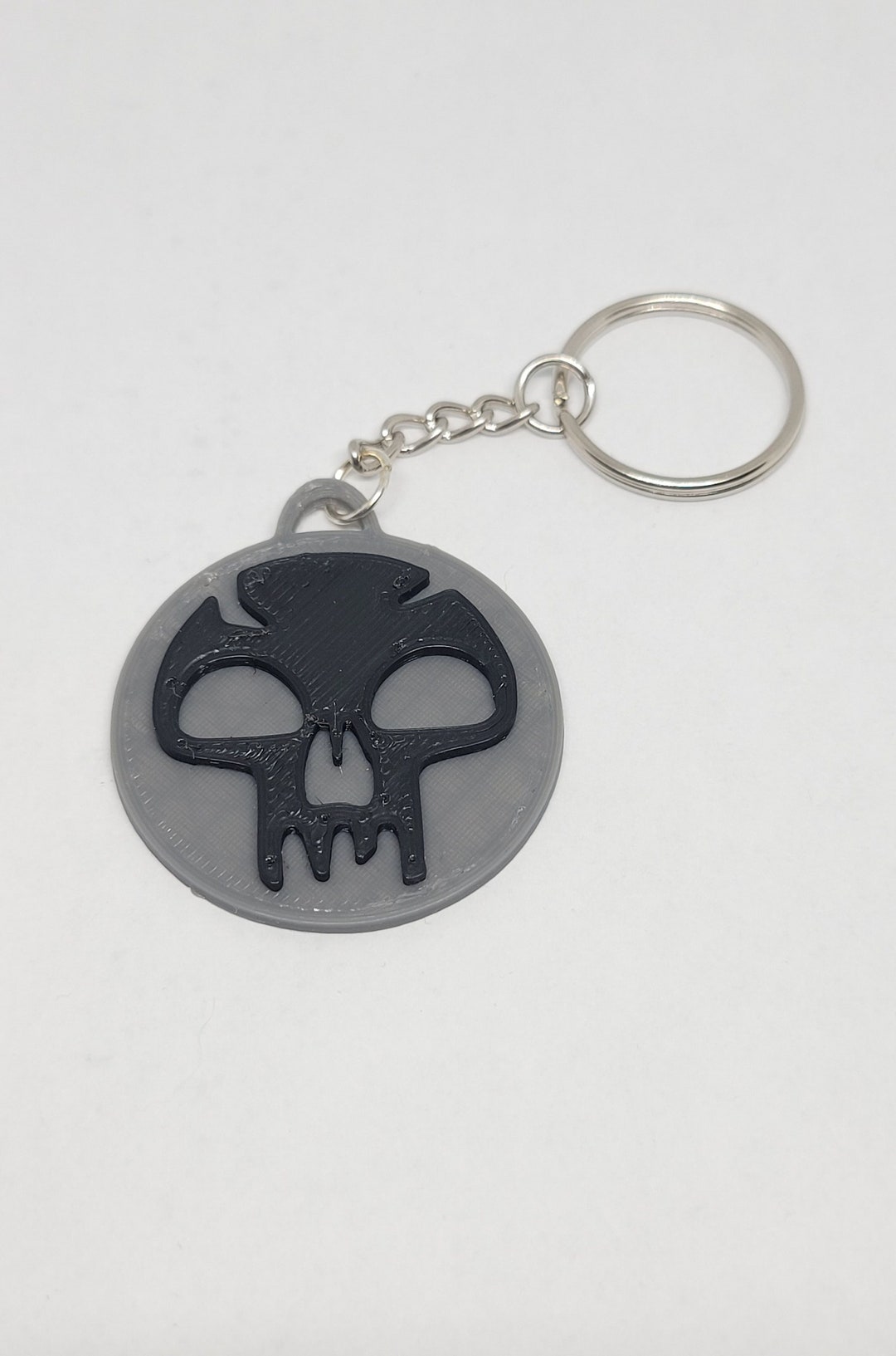 Magic the Gathering Keychain Swamp Black Mana Symbol Logo Key Chain MTG ...