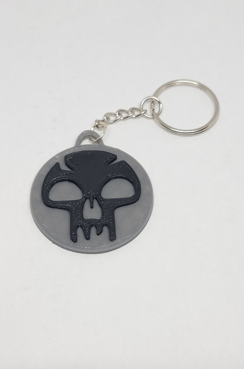 Magic the Gathering Keychain Swamp Black Mana Symbol Logo Key Chain MTG ...