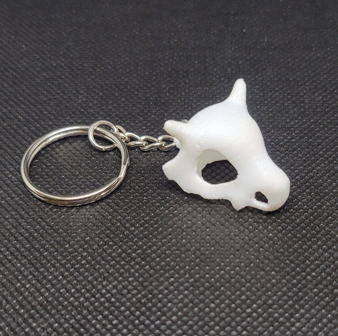 Cubone Pokemon Keychain Pokeball Cubone Skull Key Chain Pokemon Skull ...