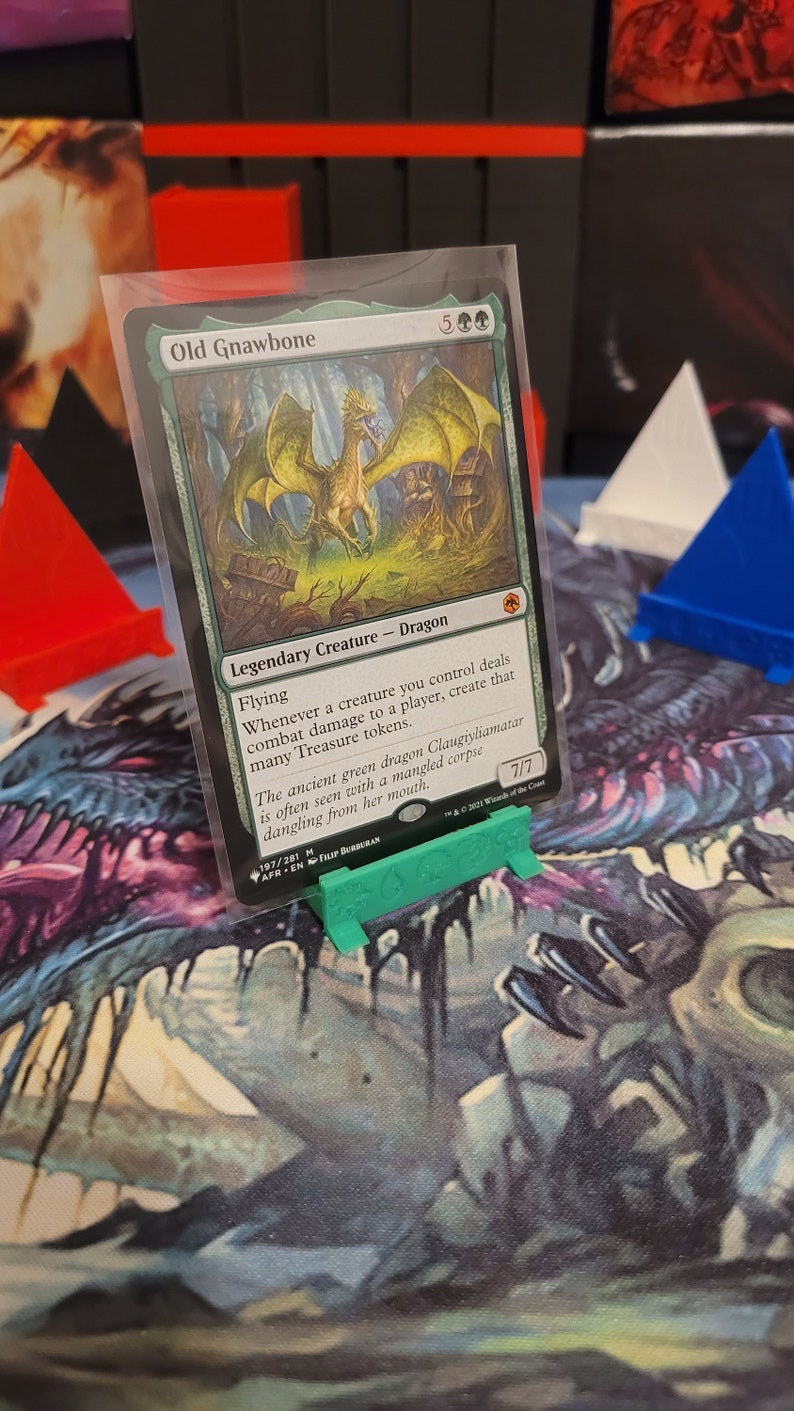 MTG Card Display Stand - Vertical Holder for Collectors - Etsy