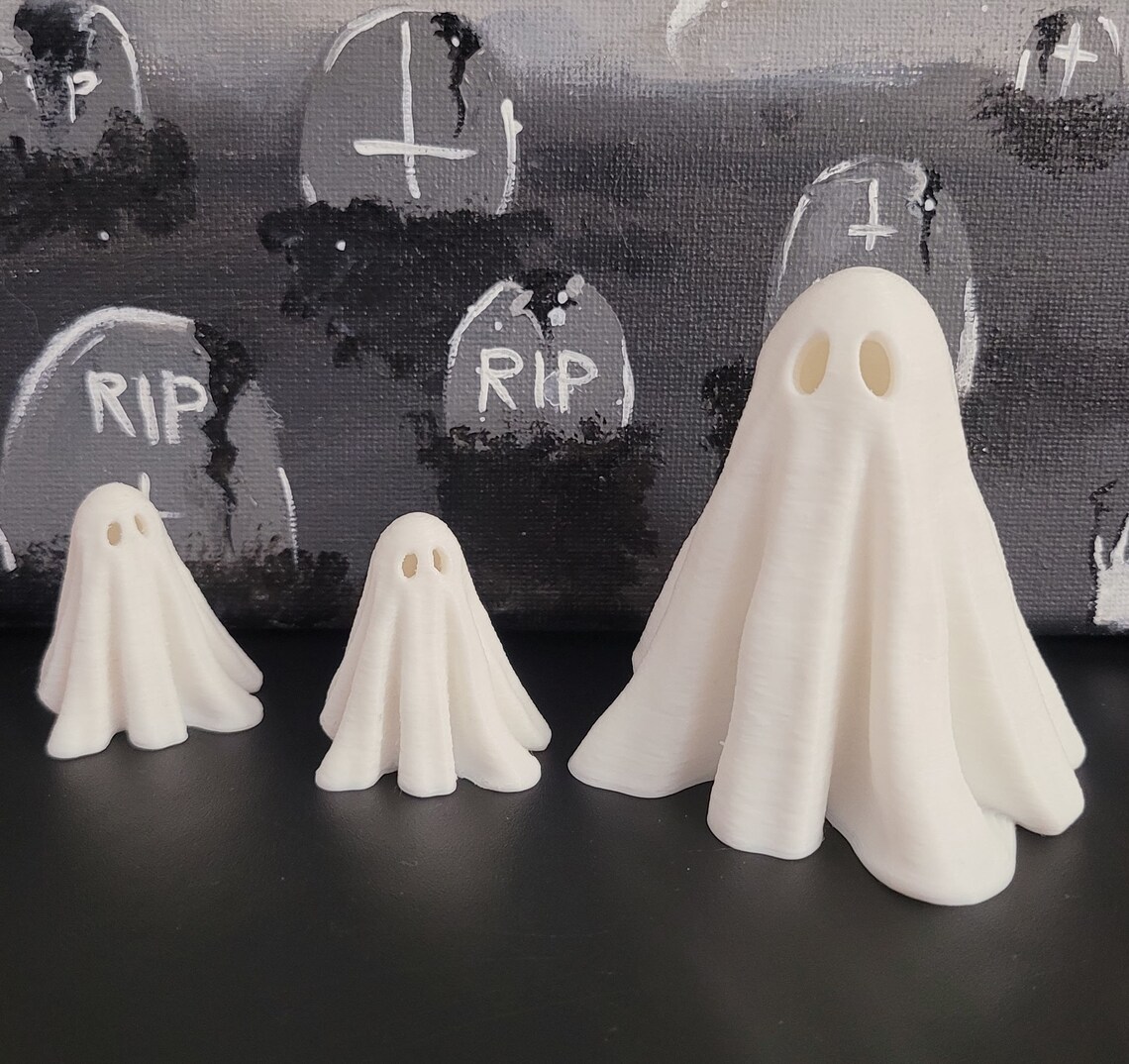 Ghost Halloween Figure Spooky Home Decor Witch Gothic Figurine Cute ...