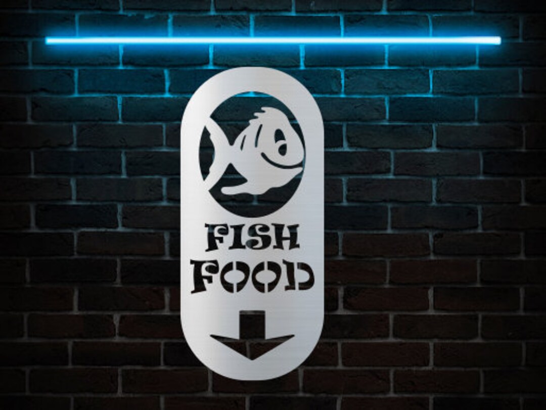 Fun Fish Food Sign SVG/DXF Plasma - Etsy