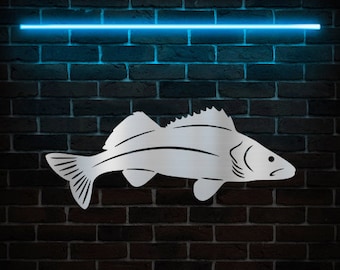 Walleye Fish - DXF SVG File for CNC Plasma, Laser, and Waterjet Cutting ...
