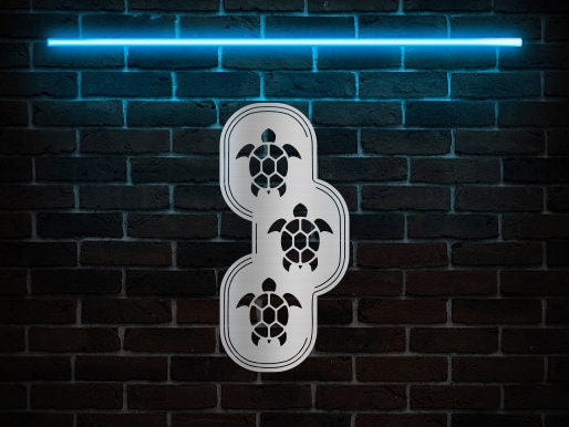 Three Baby Sea Turtle Sign SVG/DXF Plasma - Etsy