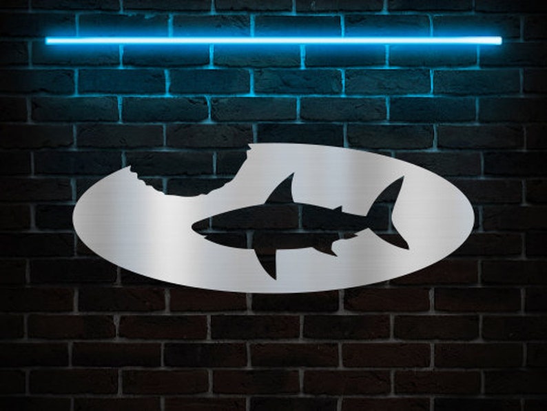 Shark Bite Sign SVG/DXF Plasma - Etsy
