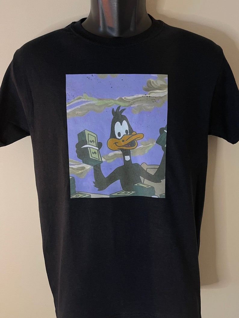 Daffy Duck Money - Cartoon T-shirt - Etsy
