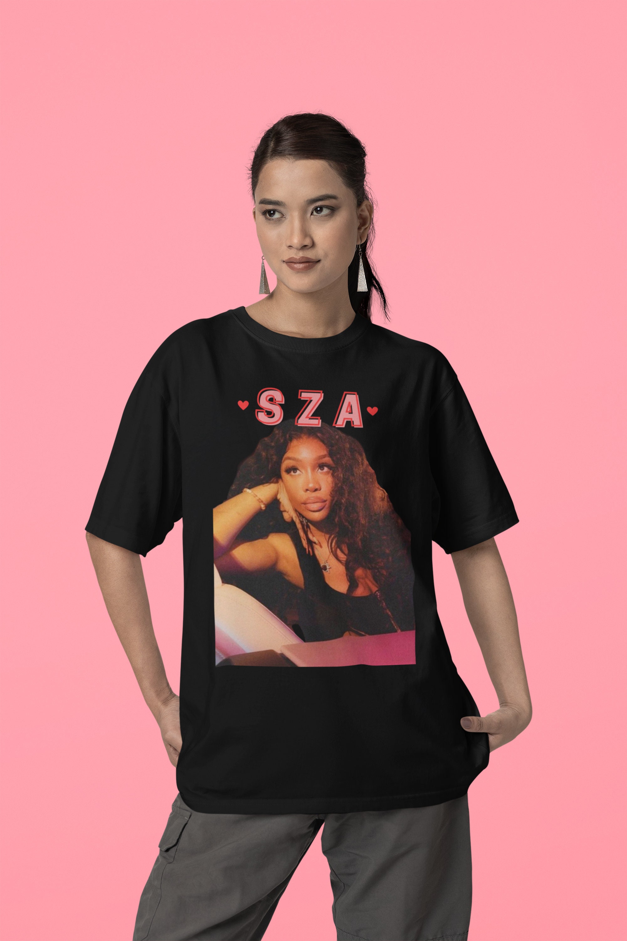 Vintage Aesthetic SZA Graphic T-shirt | SZA Singer Unisex Softstyle T ...