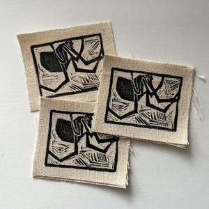 Spider • Linocut Patch - Etsy