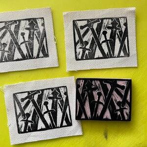 Spider • Linocut Patch - Etsy