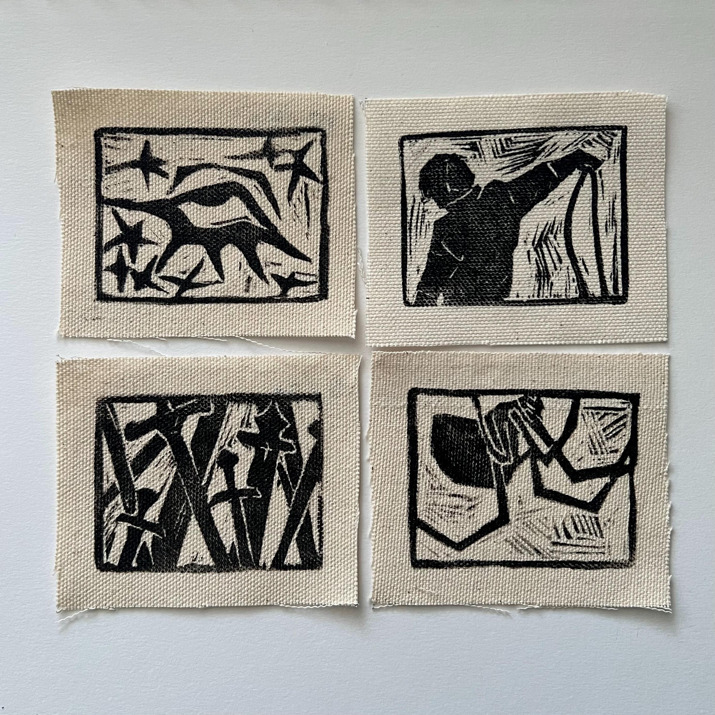 Spider Linocut Patch - Etsy