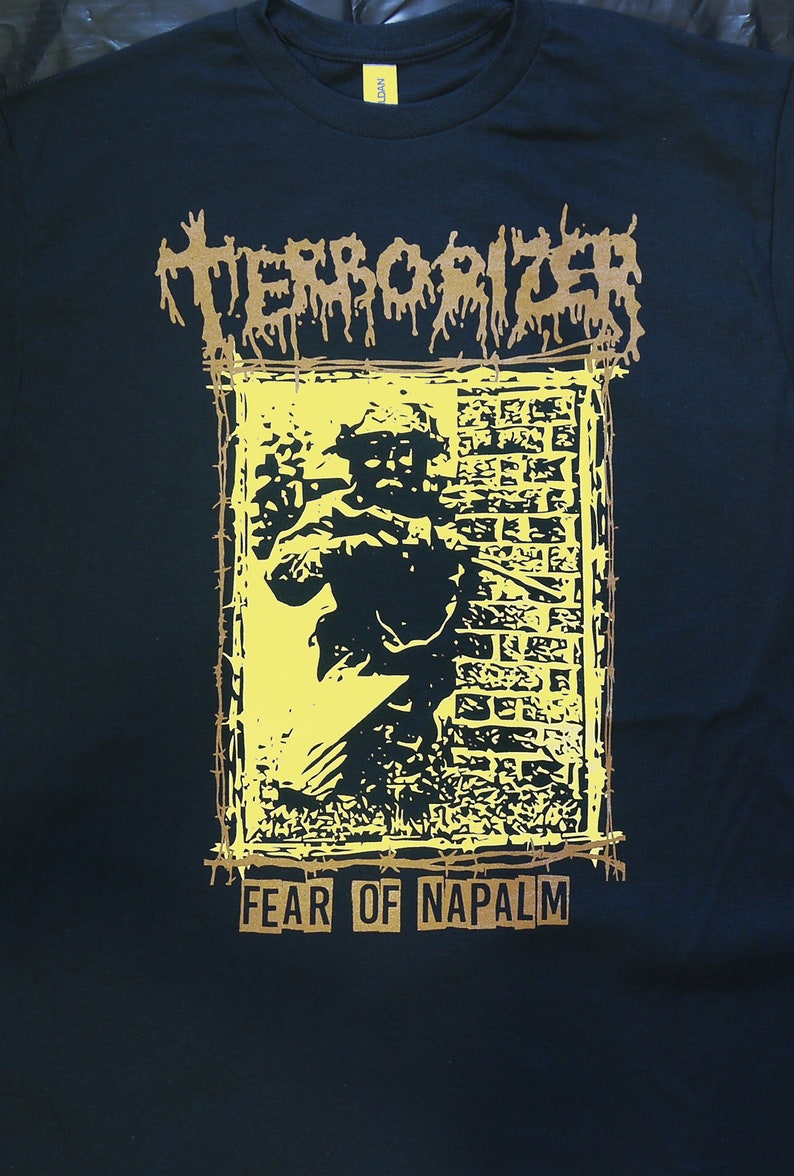 TERRORIZER - Fear of Napalm T-shirt - Etsy