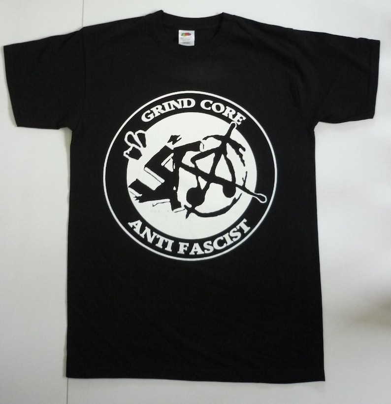 Grindcore Anti Fascist - T-shirt - Etsy