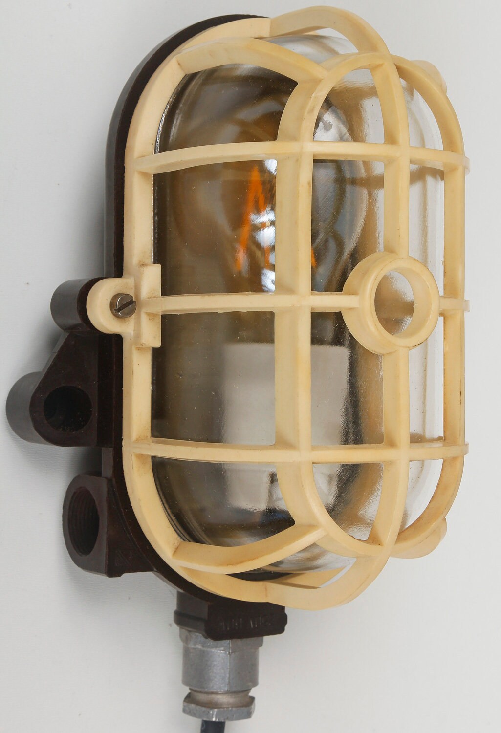 Vintage Nautical Wall Mounting Lamp in Bakelite New Old Stock - Etsy