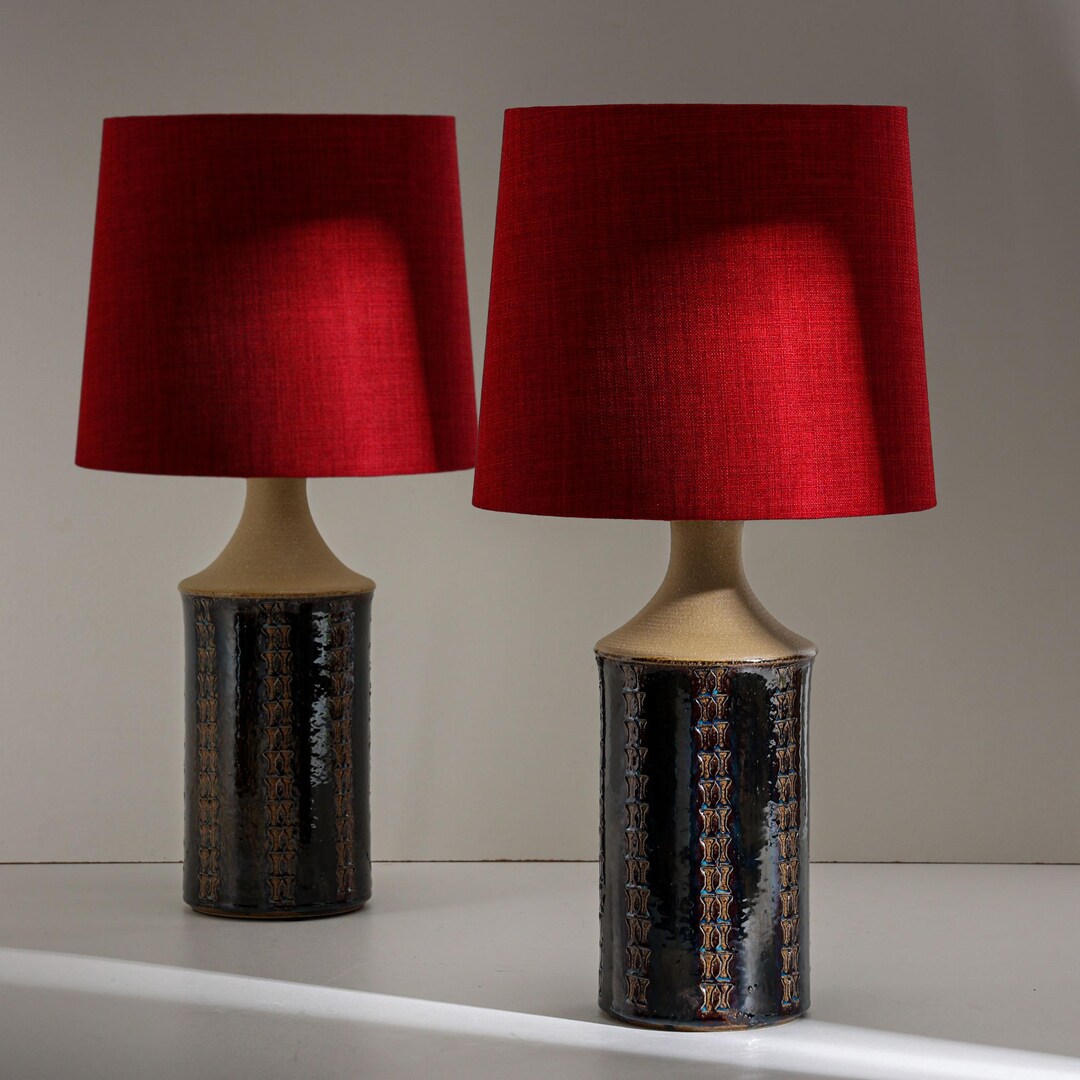 XL Vintage Søholm Ceramic Table Lamp “bamboo” by Maria Philippi. (sold ...