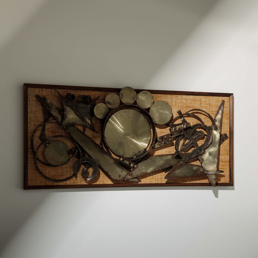Large Brutalist Wall Relief by Henrik Horst, Mid Centry Danish Design ...