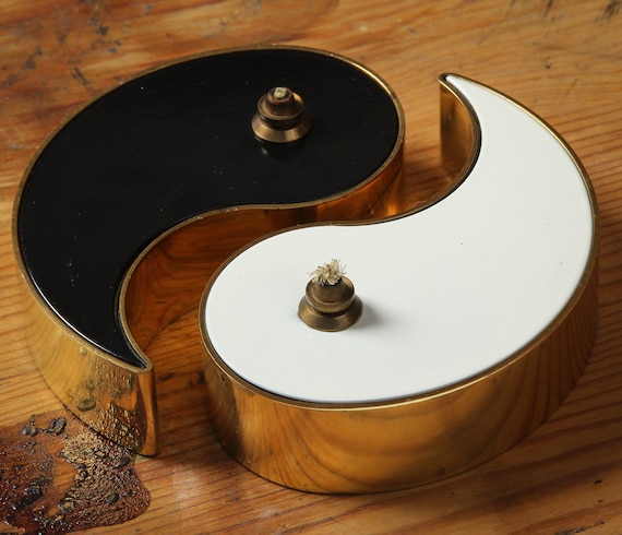 Oil Lamp Yin & Yang by G.V. Harnisch From Copenhagen - Etsy