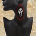 Handmade Beaded Scream Earrings: Spooky Halloween Jewelry - Etsy
