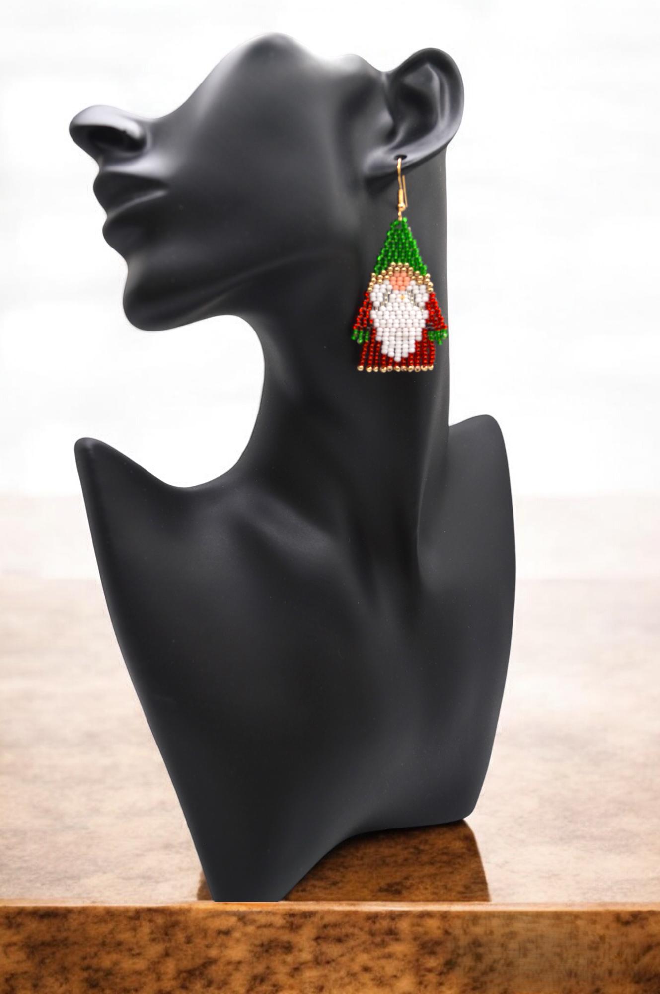 Mismatch Christmas Gnome Fringe Earrings,cute/mini Women Teen Fringe ...