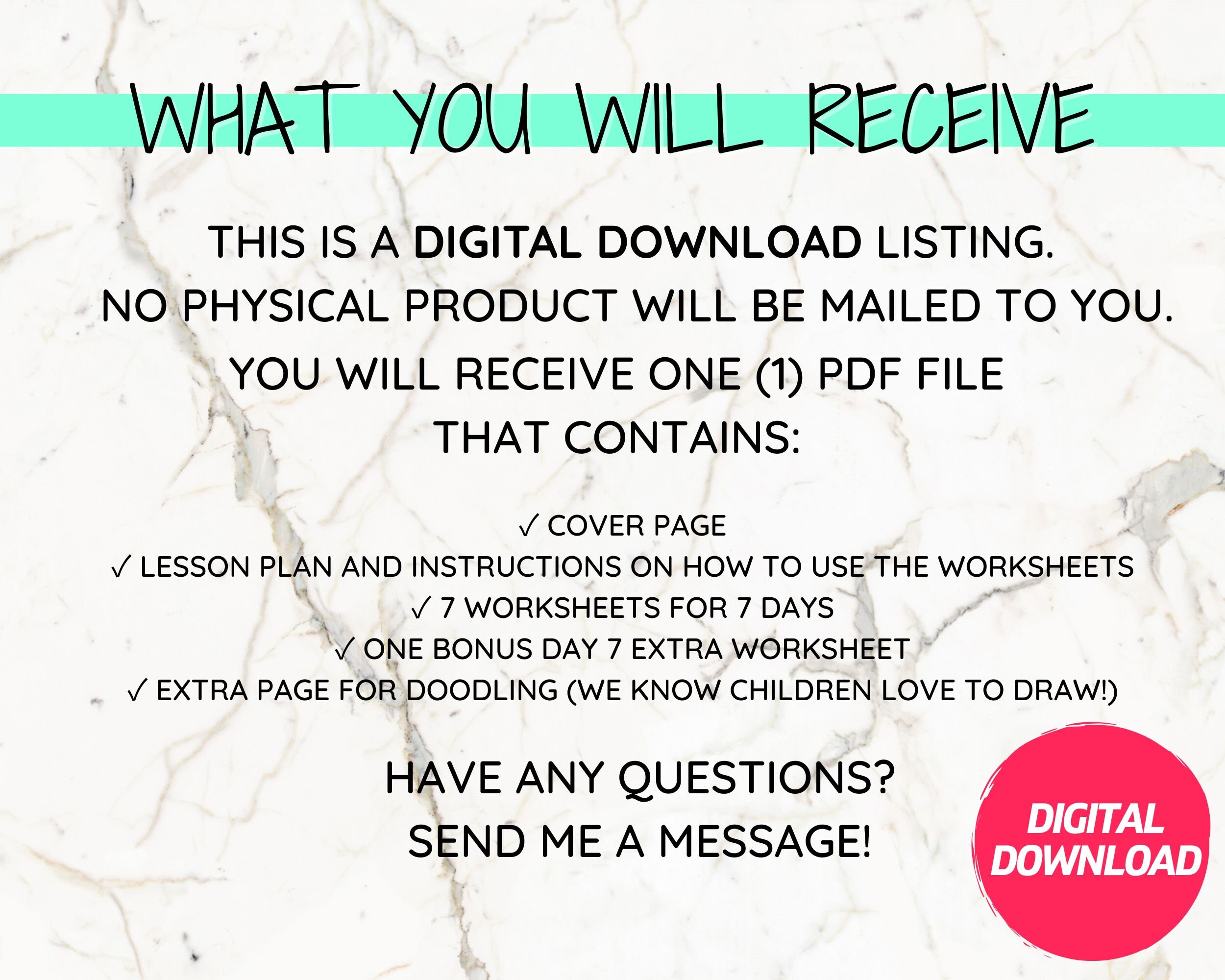 Music Theory FGAB Notes Worksheet for Children and Beginners, 7 Day ...