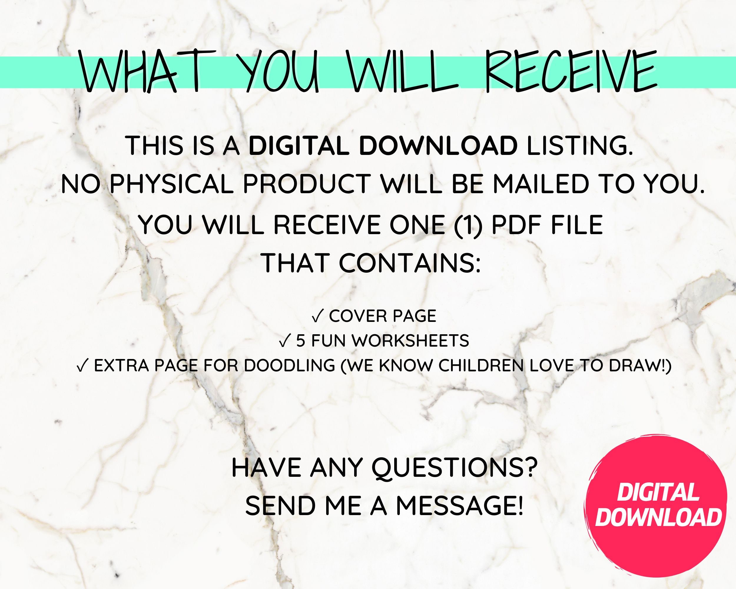 Music Theory Bundle Worksheet for Children & Beginners, 5 Fun Exercises ...