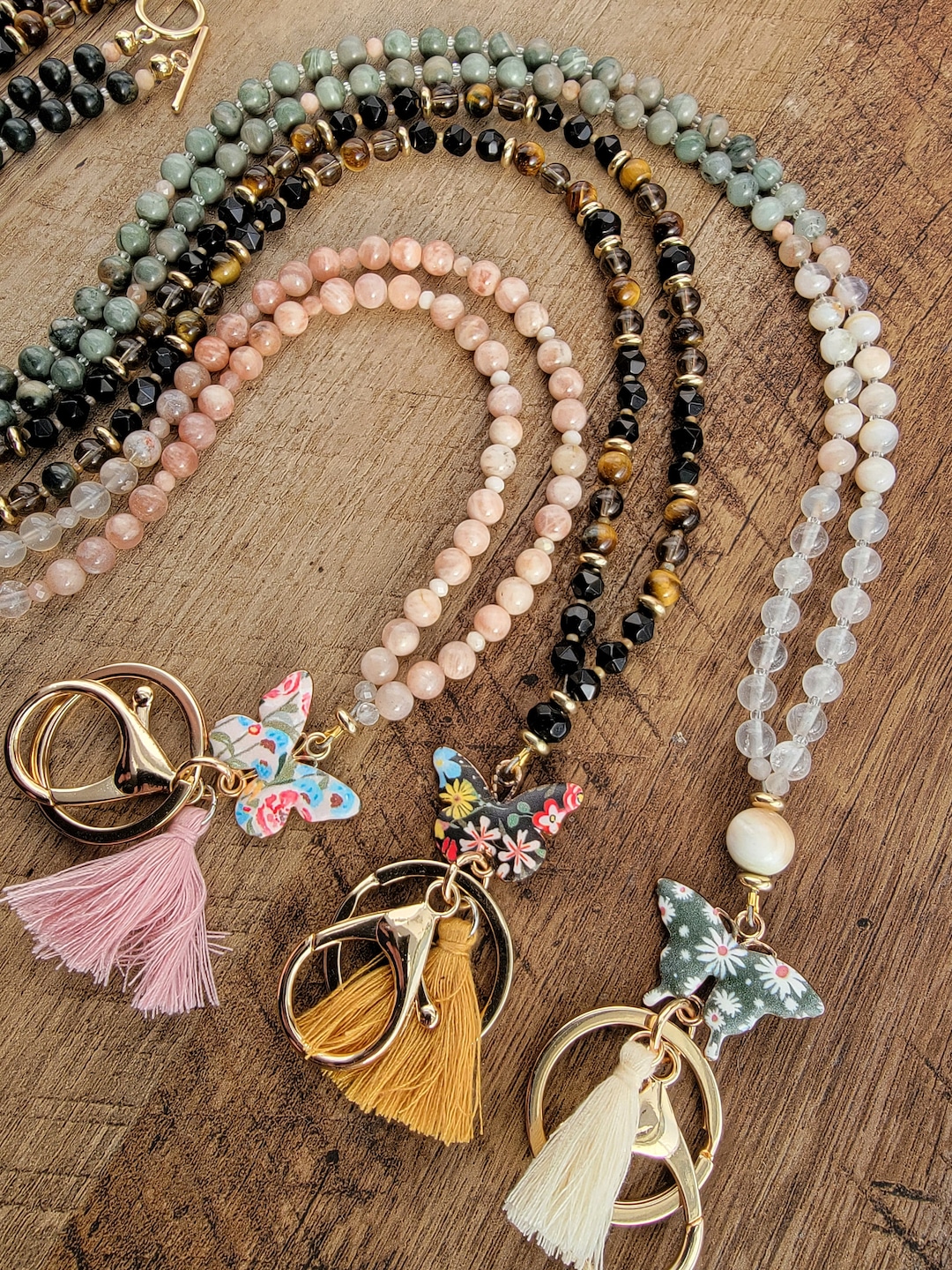 Butterfly Lanyard, Gemstone Lanyard, Teacher Lanyard, Diffuser Lanyard ...