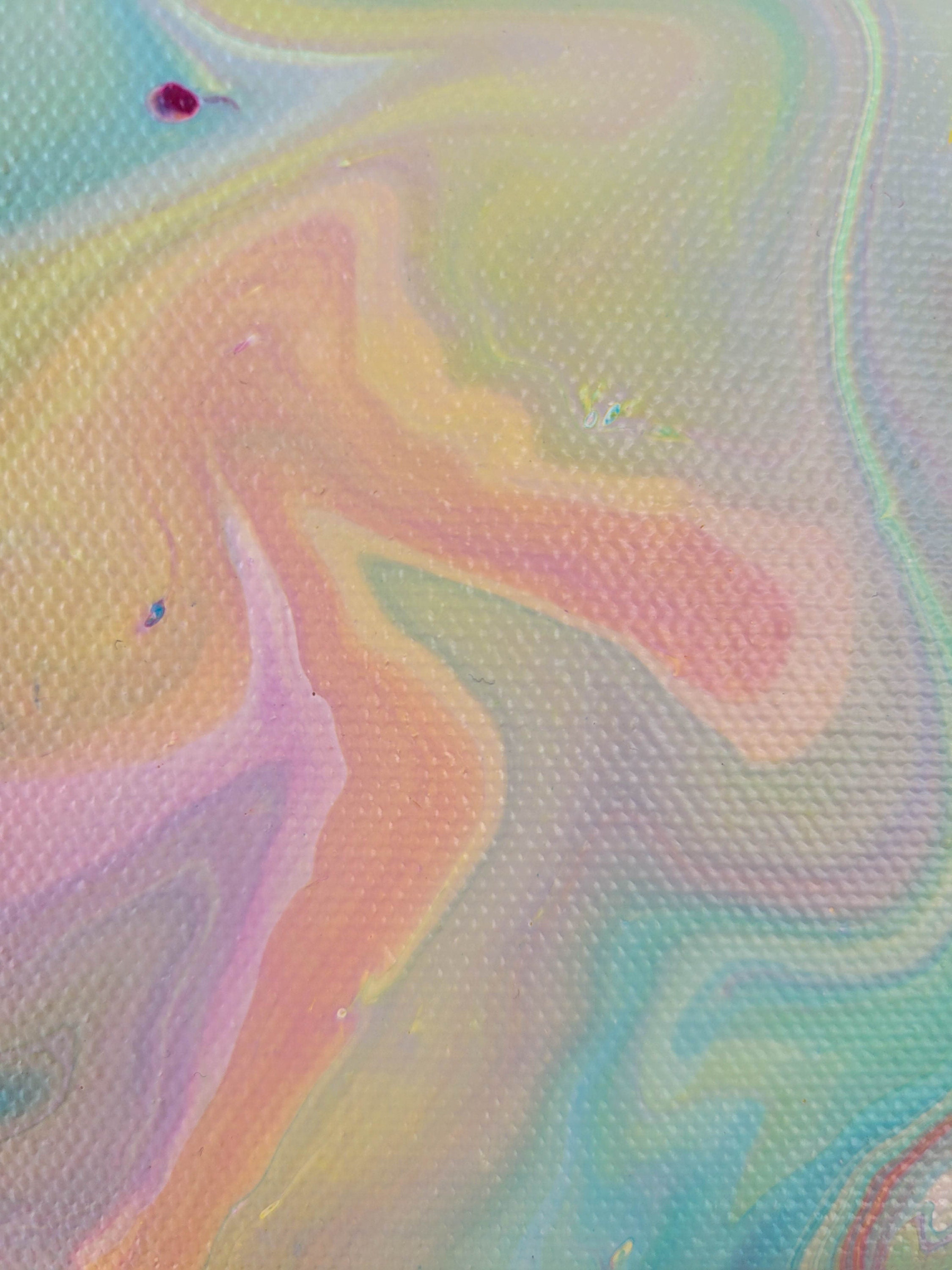 Rivers of Color - Rainbow Acrylic Pour Painting - Etsy