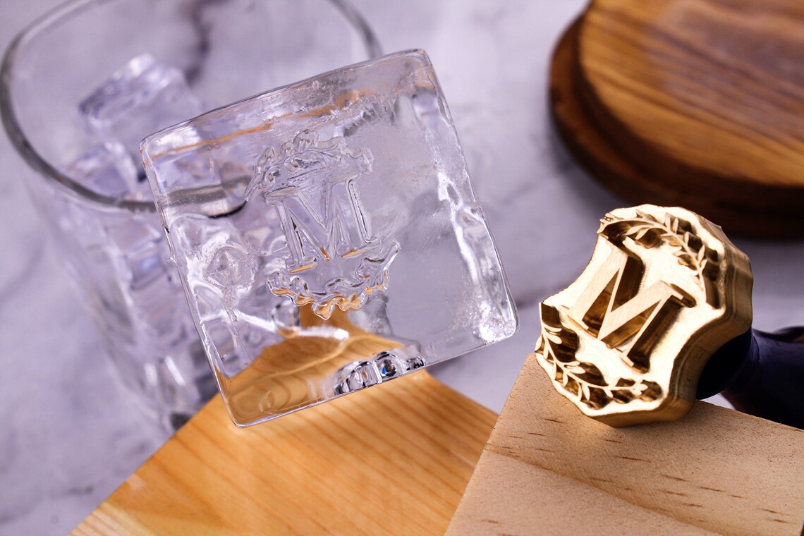 Custom Ice Cube Stamp Stamp for Ice Cubes Initials Ice Cube - Etsy