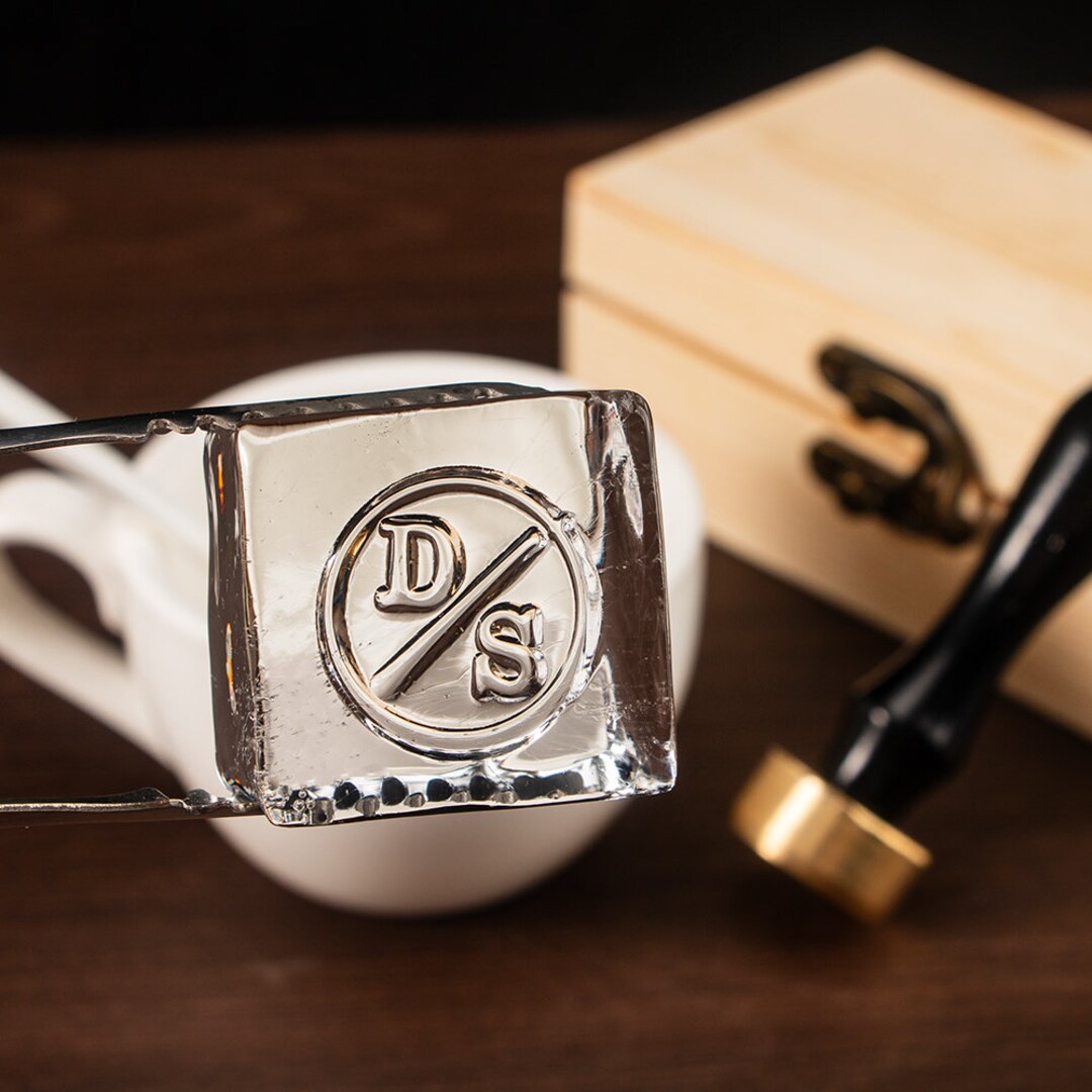 Personalize Ice Brand Stamp, Custom Ice Cube Stamp for Business, Stamp ...
