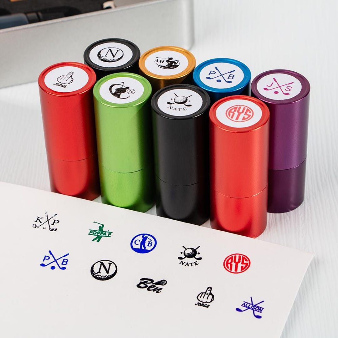 Custom Golf Ball Stamp/ink Ball Stamp/self Inking Stainless Golf Ball ...