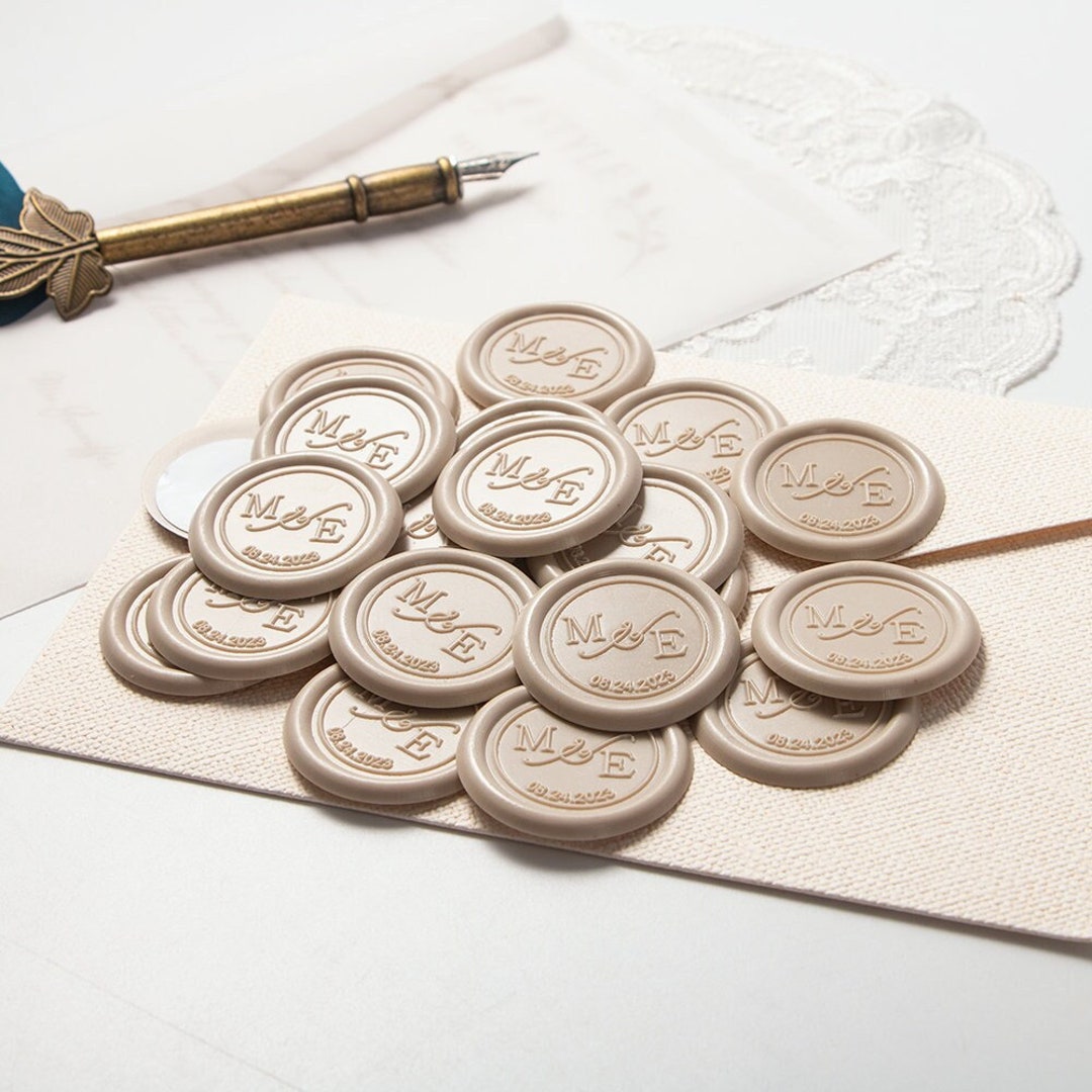 Custom Wax Seals, Custom Self-adhesive Wax Seals, Custom Wedding Wax ...