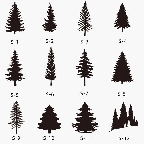 Pine Tree Stamp - Etsy