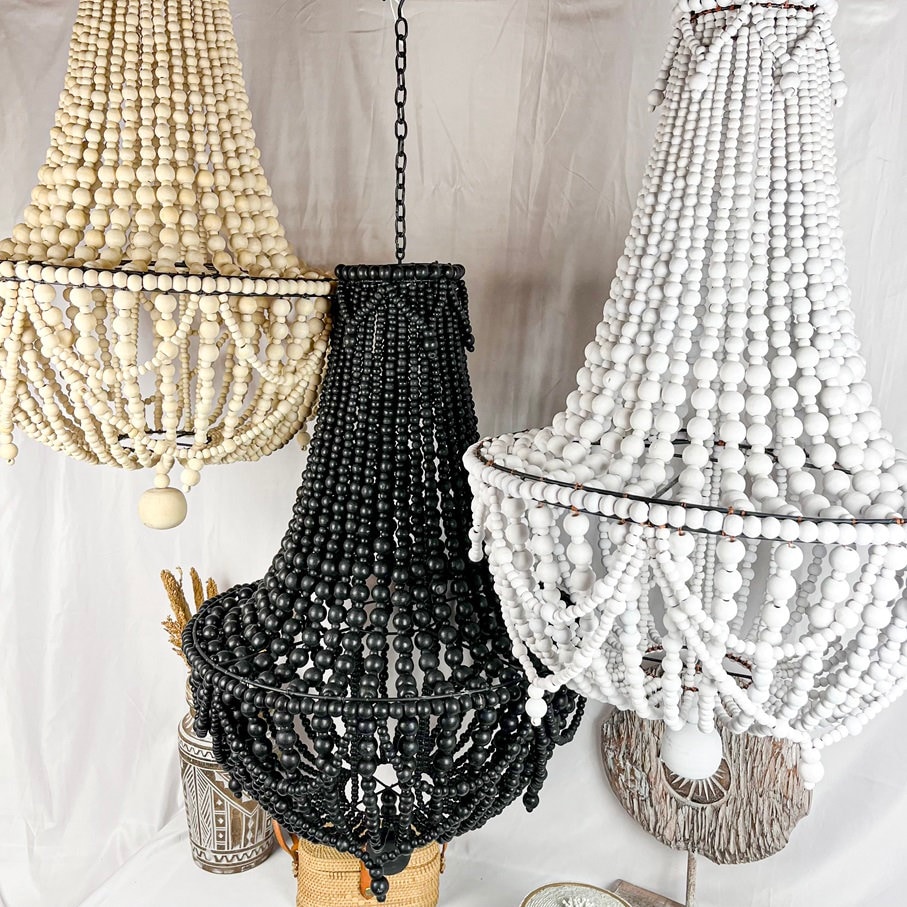 Beaded Light 40x65cm Pendant Lamp Home Decor Lamp Chandelier Beads ...