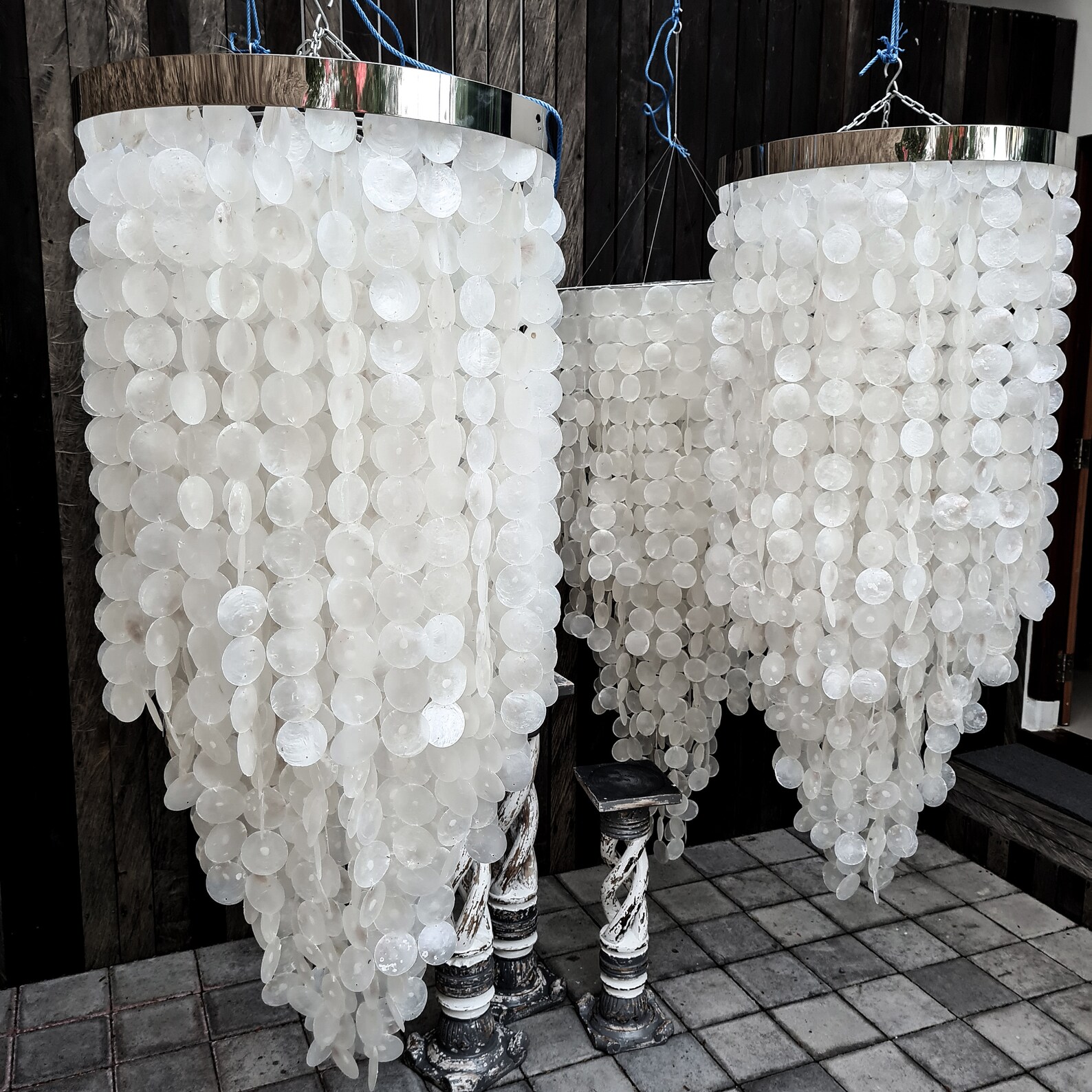 Shell Chandelier 60x140cm Pendant Singing Lampshade Sea Shells - Etsy