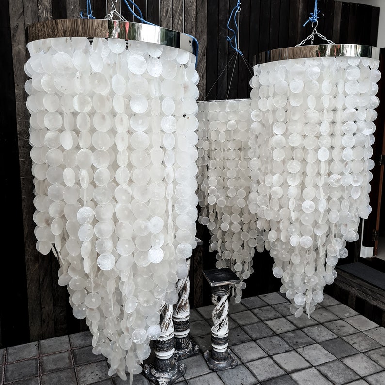 Shell Chandelier 60x140cm Pendant Singing Lampshade Sea Shells - Etsy