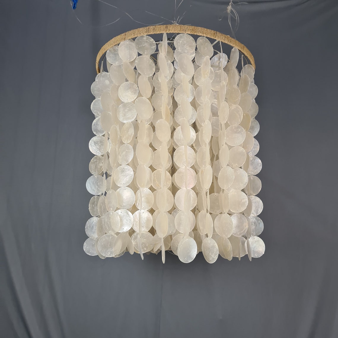 Shell Pendant Light 50x60cm Singing Lamp Shade Lampshade Boho - Etsy