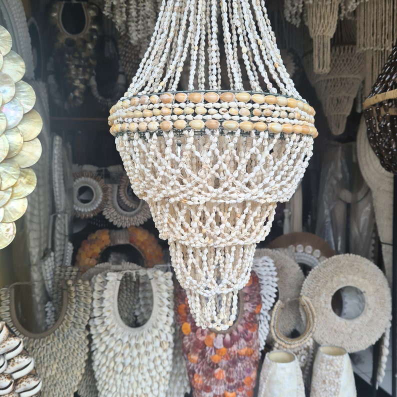 Boho Light Shell Lamp Shade Chandelier Pendant Lighting Home Interior ...