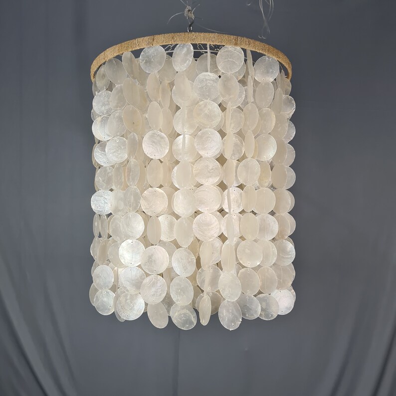 Shell Pendant Light 50x60cm Singing Lamp Shade Lampshade Boho - Etsy