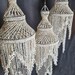 Shell Pendant Light 30x90cm Sea Shells Chandelier White Shell Lamp ...