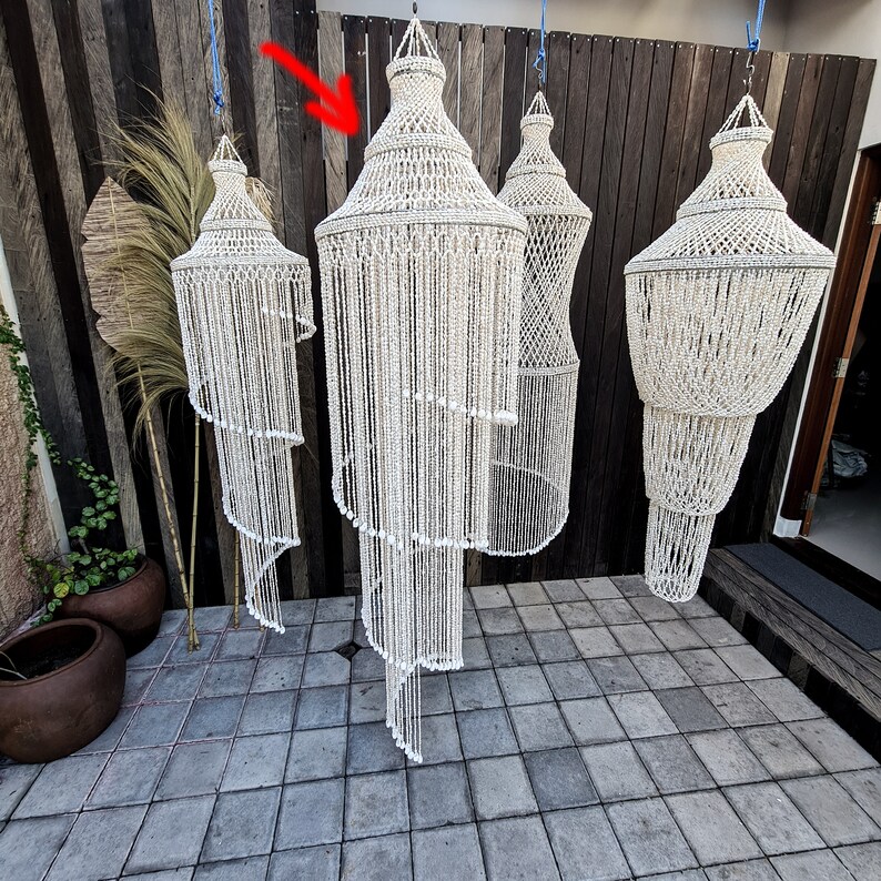 Shell Chandelier Pendant Lamp Shade Shell Lampshade Pendant - Etsy