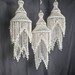 Shell Pendant Light 30x90cm Sea Shells Chandelier White Shell Lamp ...