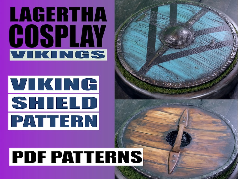 Lagertha Cosplay Viking Shield PDF Pattern for EVA Foam - Etsy