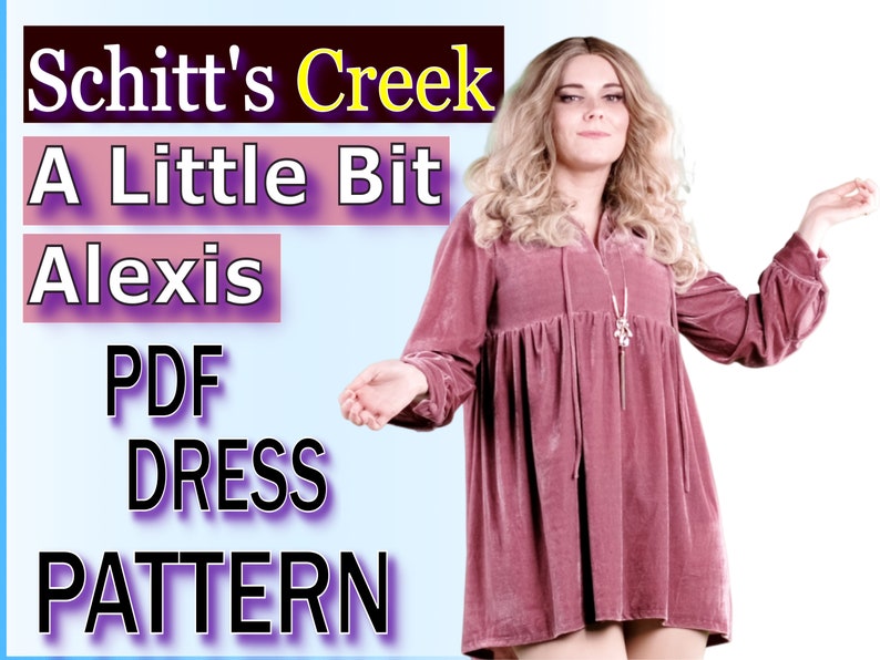 Schitt's Creek A Little Bit Alexis Cosplay Dress Pattern ONE SIZE - Etsy