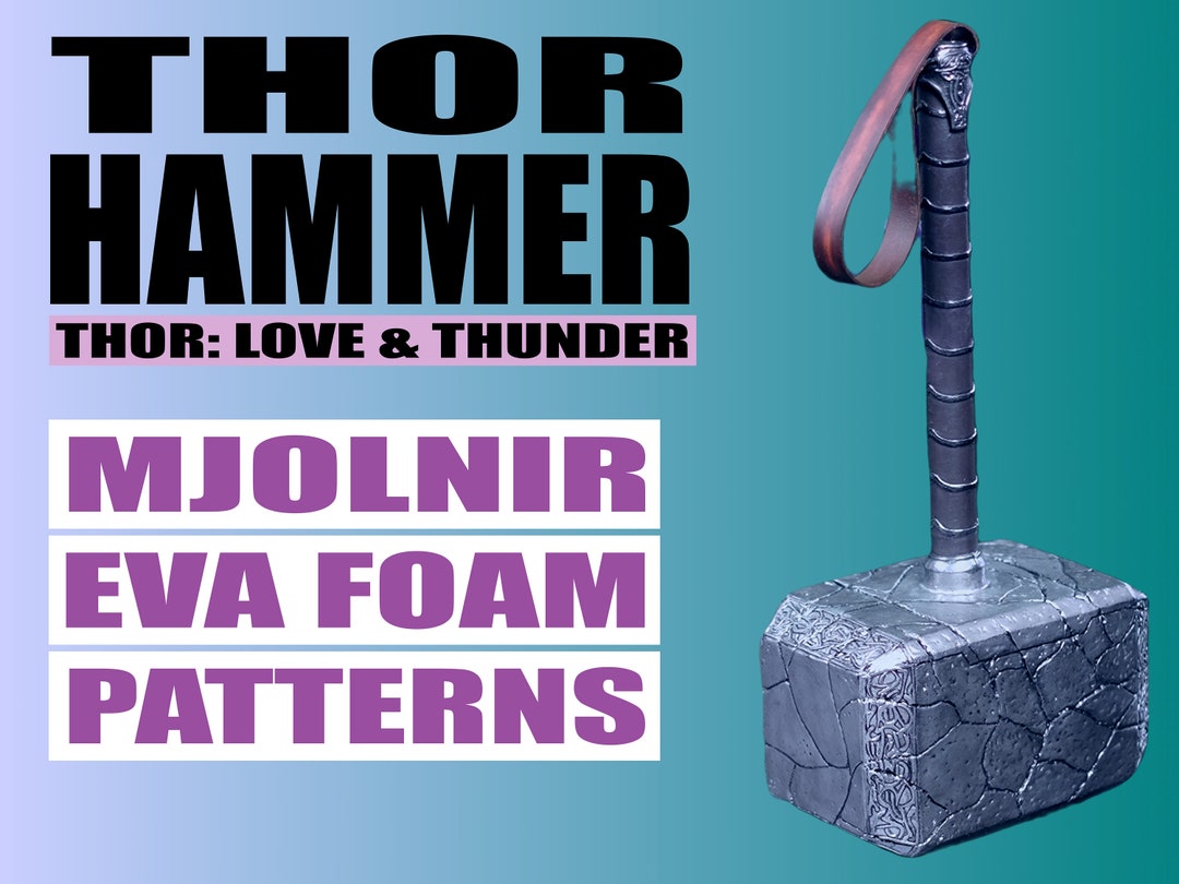 Thor Cosplay Mjolnir Hammer Detail Pattern Files PDF - Etsy