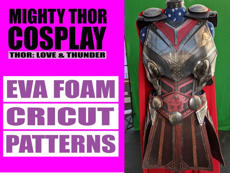 CRICUT Mighty Thor Cosplay Armour Pattern Templates for EVA Foam - Etsy
