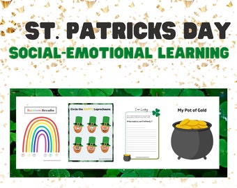 St Patrick's Day Social Emotional Worksheet Bundle - Etsy