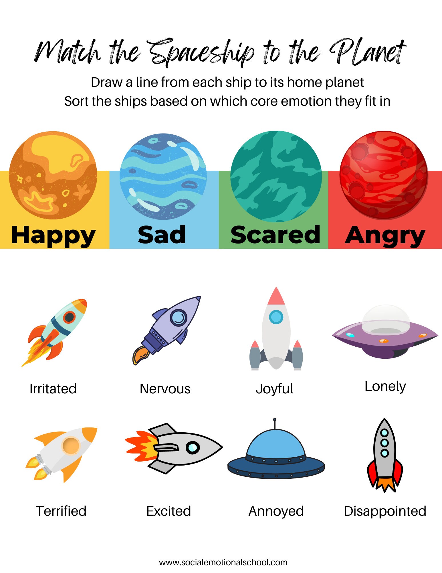 Social-emotional Learning in SPACE | 10 Space Themed SEL Activities ...
